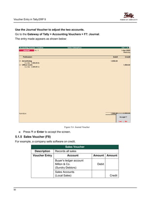 Advanced voucher entry tutorial in Tally ERP 9 | PDF
