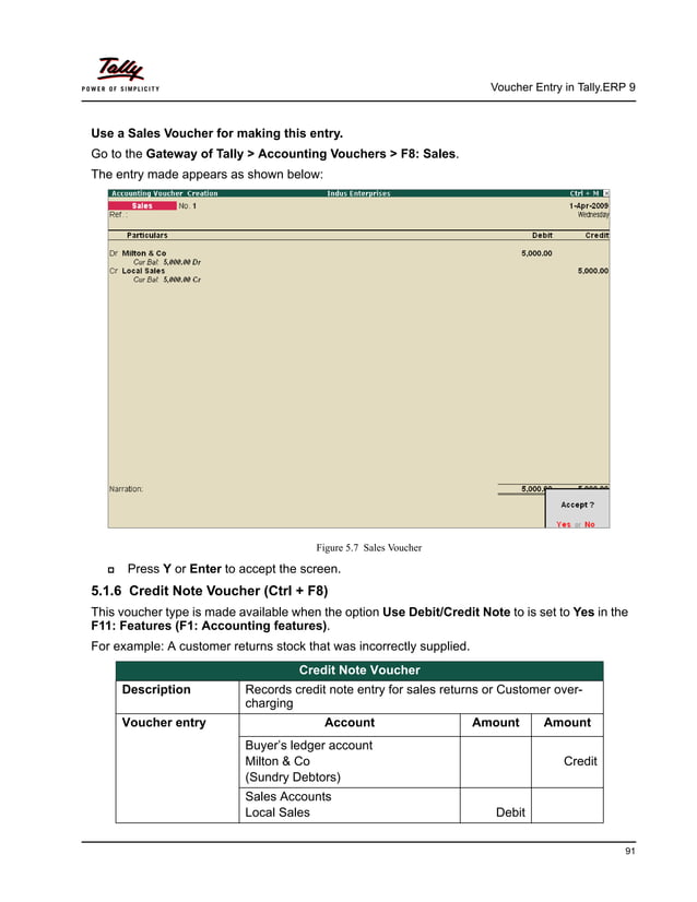 Advanced voucher entry tutorial in Tally ERP 9 | PDF | Credit Cards ...