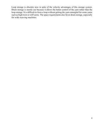 Introduction of modern loom | PDF