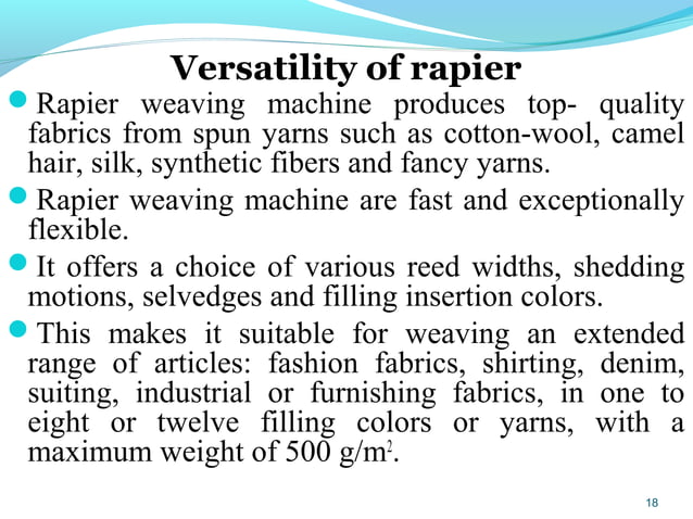 Advanced weft systems | PPT