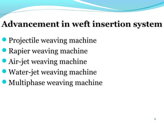 Advanced weft systems | PPT