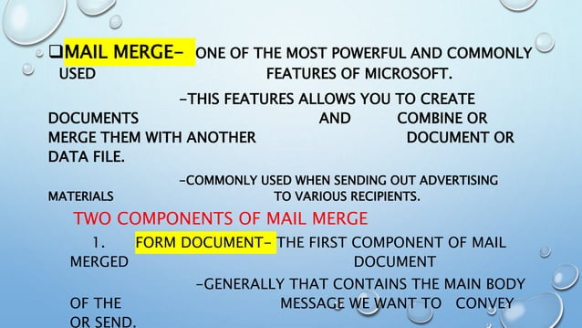 ADVANCED WORD PROCESSING SKILLS power point | PPTX | Desktop Publishing | Computer Software and ...