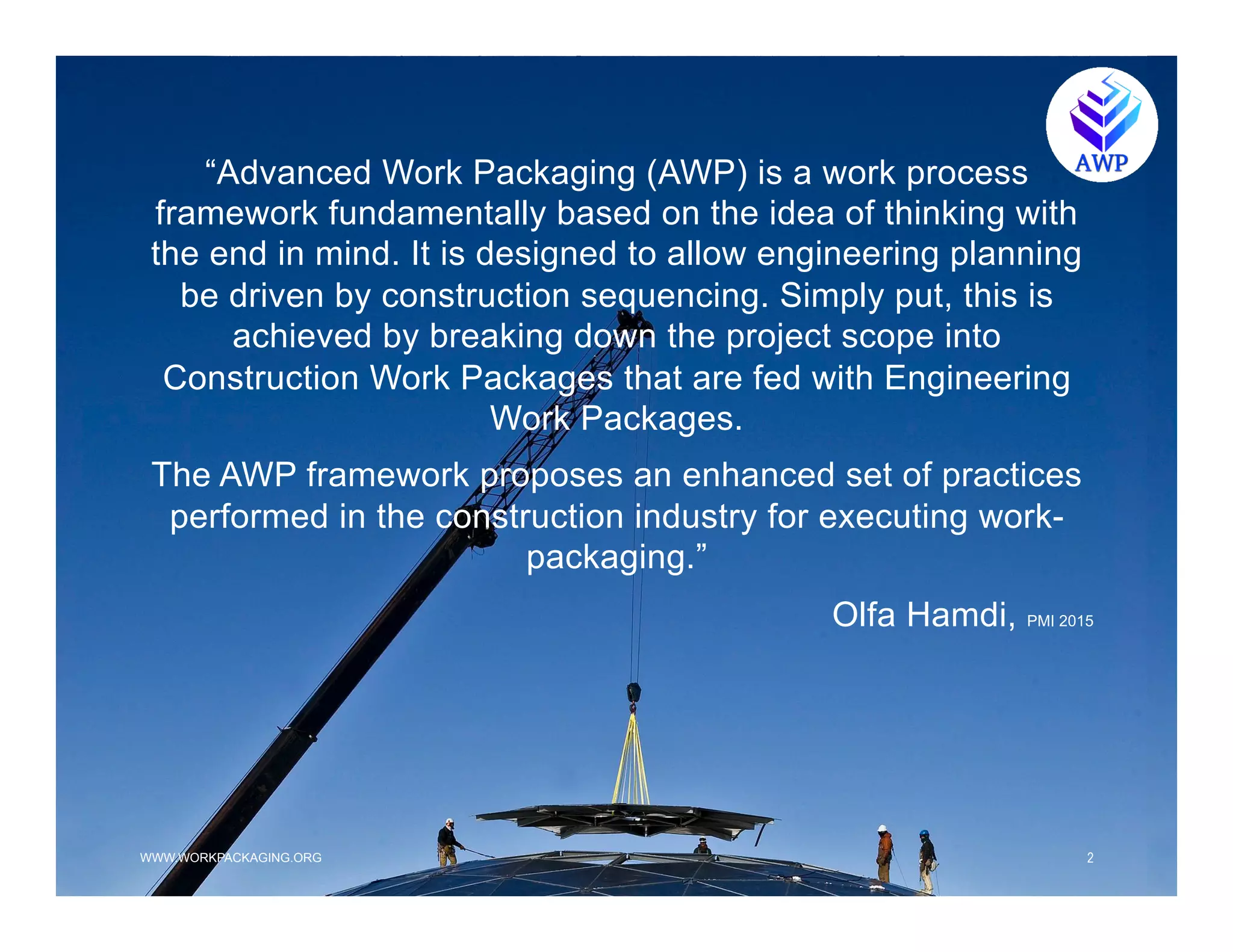 Advanced Work Packaging (AWP): Benefits | PDF