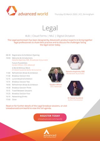 Join us at Advanced world 2020 | PDF