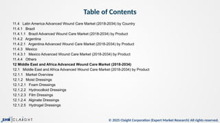Advanced Wound Care Market Forecast (2025–2034) | PPT