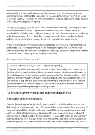 Advanced wound dressings | PDF