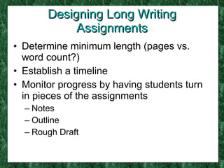 Advanced Writing Strategies | PPT