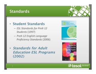 Advancing English Language Teaching through TESOL Standards | PDF