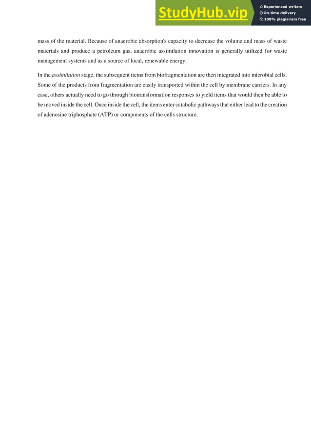 Advance Environment Biology Assignment | PDF