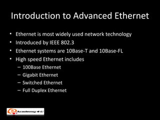 Advance ethernet | PPT