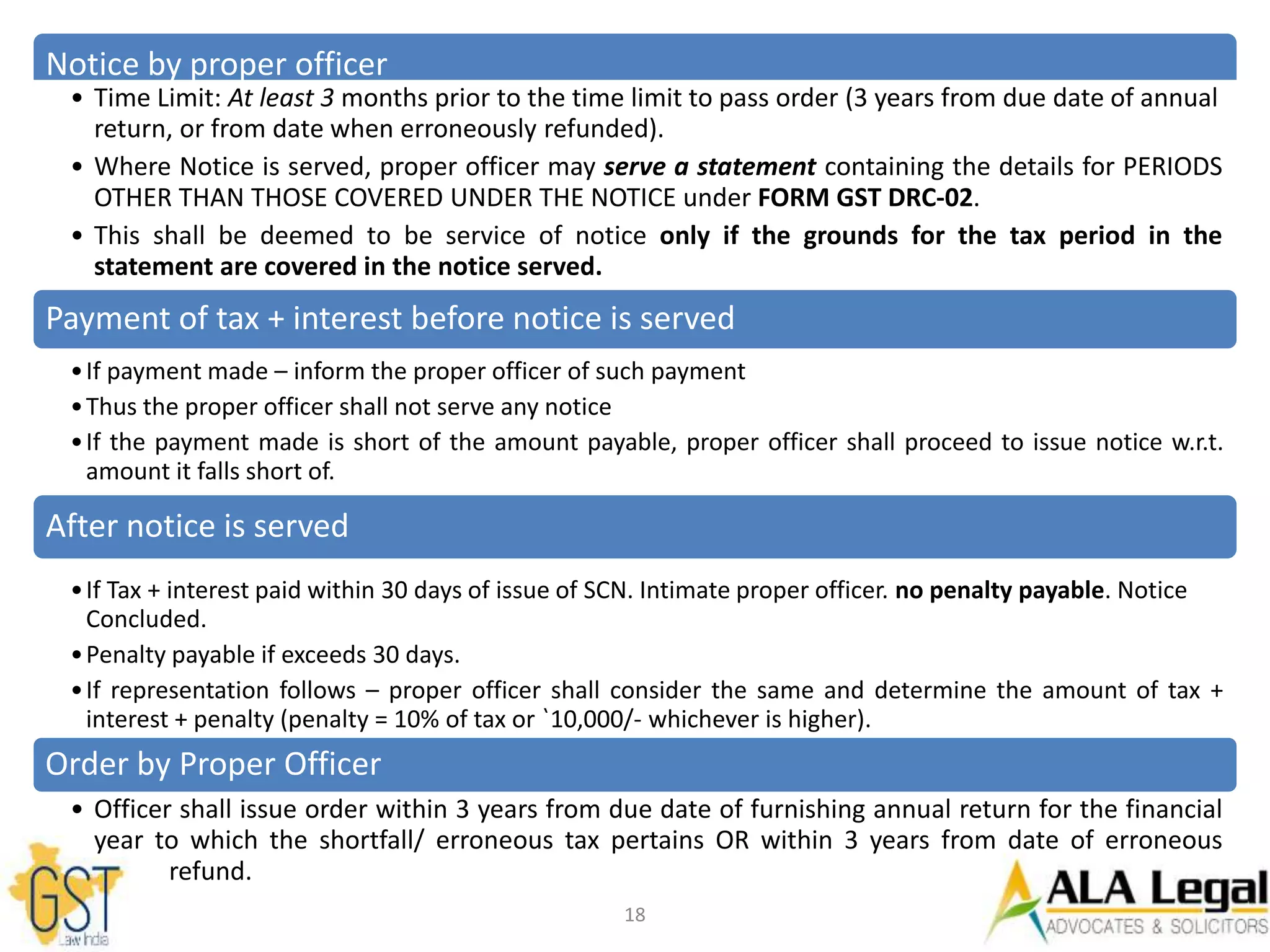 Show Cause Notices, Adjudication & Introduction to Appeals under GST | PPTX