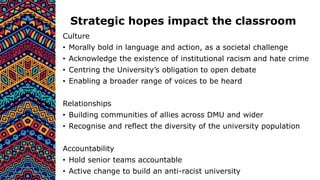 Decolonising DMU: Building the Anti-Racist Classroom | PPT