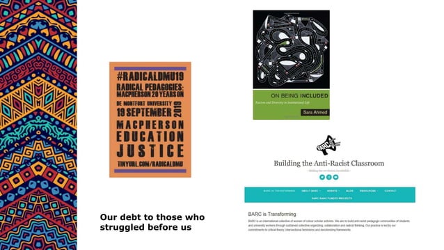 Decolonising DMU: Building the Anti-Racist Classroom | PPT