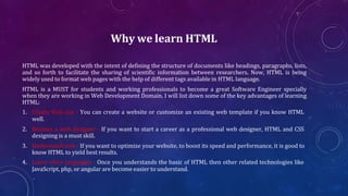 Advance HTML | PPTX