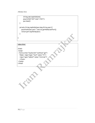 Advance java practicalty bscit sem5 | PDF