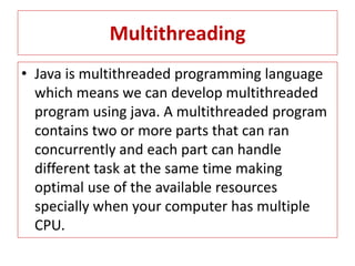 Advance java prasentation | PPT