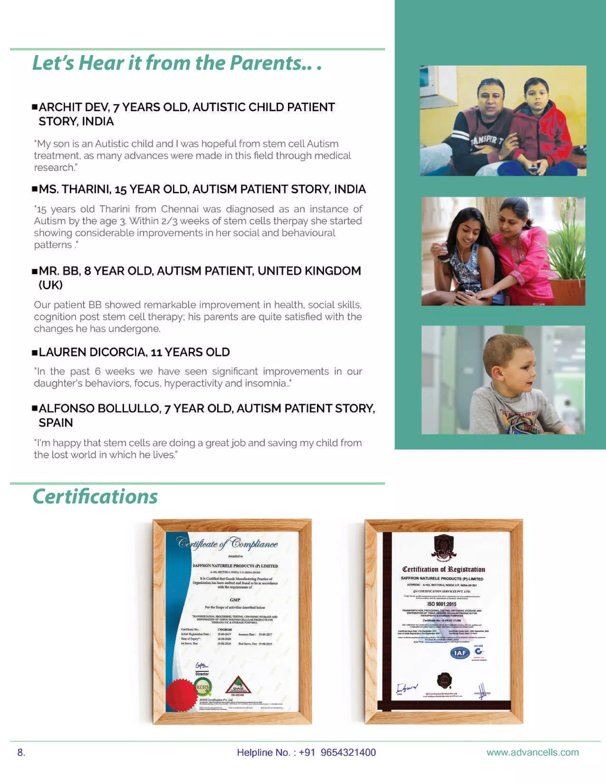 Advancells autism brochure | PDF