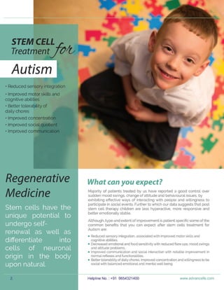 Advancells autism brochure | PDF