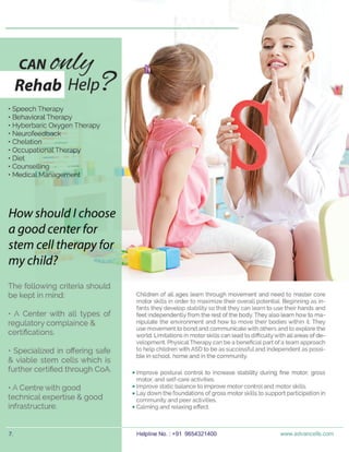 Advancells autism brochure | PDF