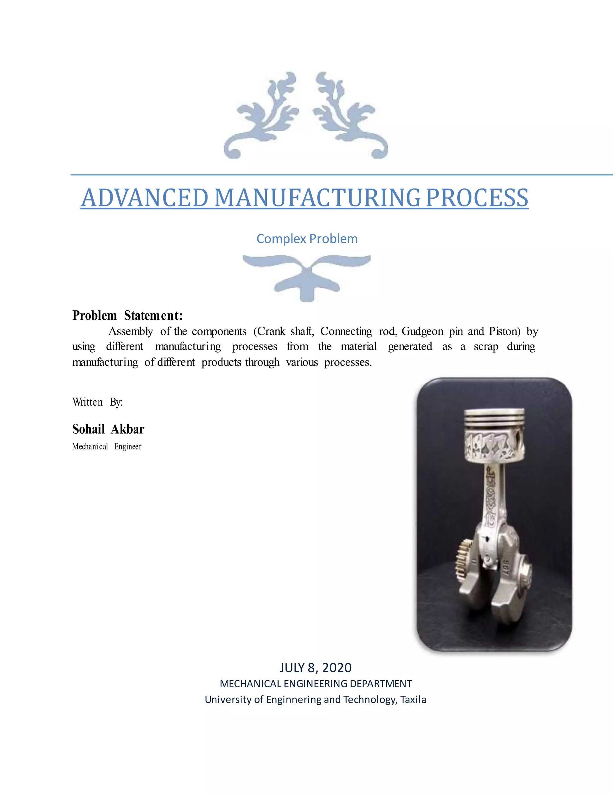 Advance manufacturing report | PDF
