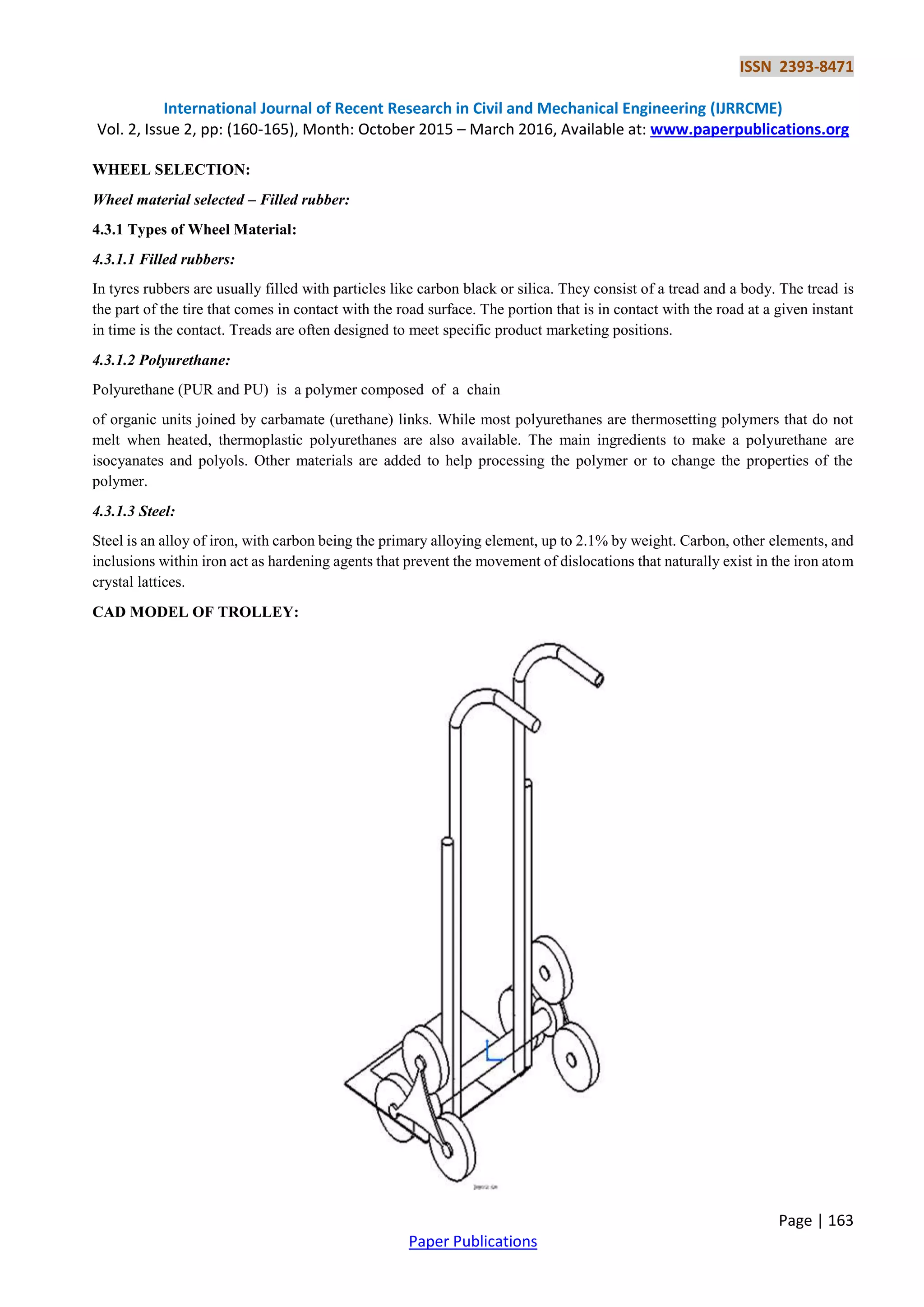 ADVANCE MATERIAL HANDLING TROLLEY USING TRI-WHEEL MECHANISM | PDF