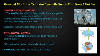 MOTION OF A RIGID BODY IN SPACE | PPTX