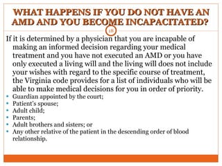 Advance medical directives | PPT