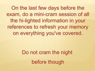 Advancement exam tips | PPT