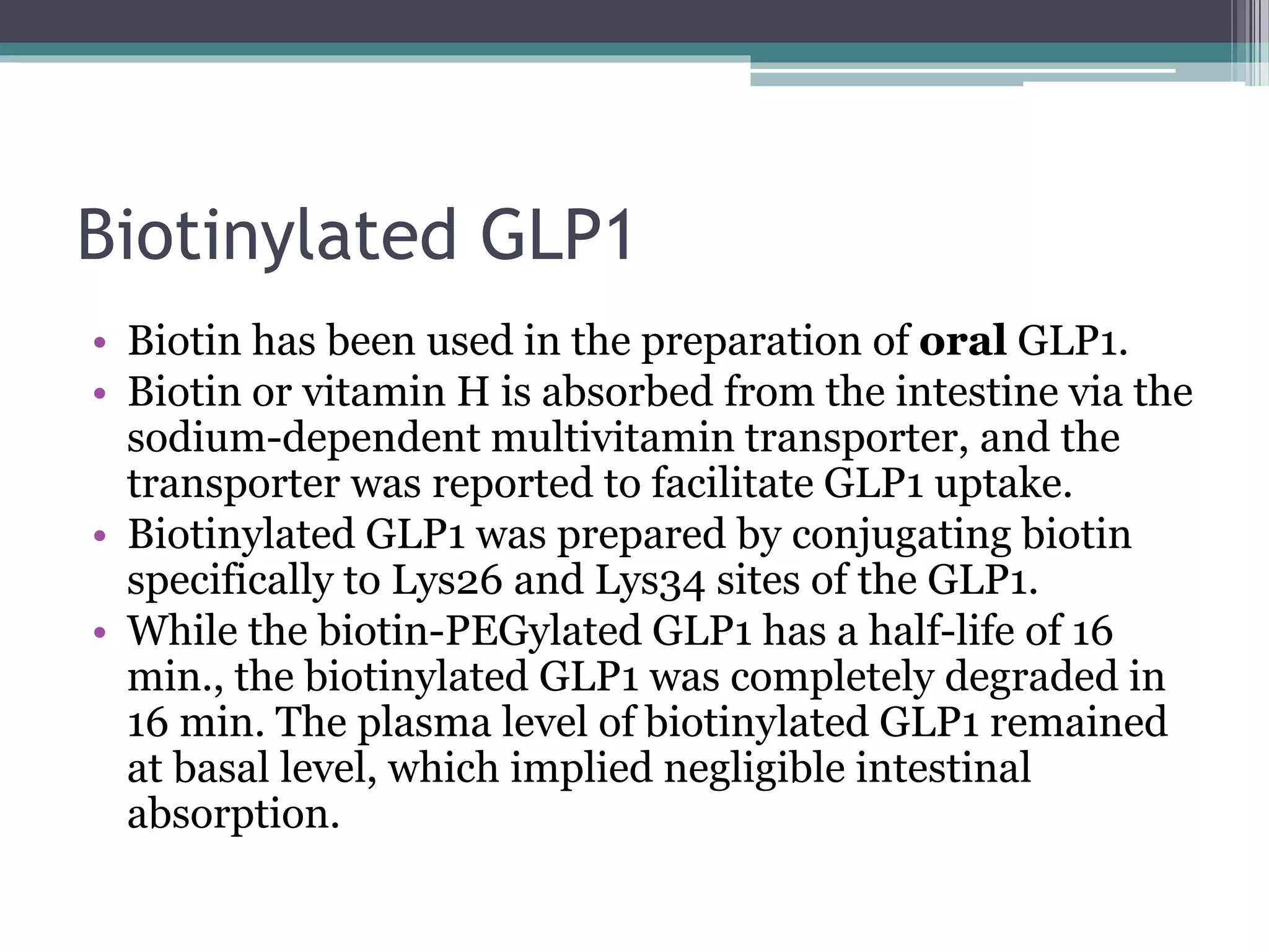 Advancement in glp 1 formulation | PPTX