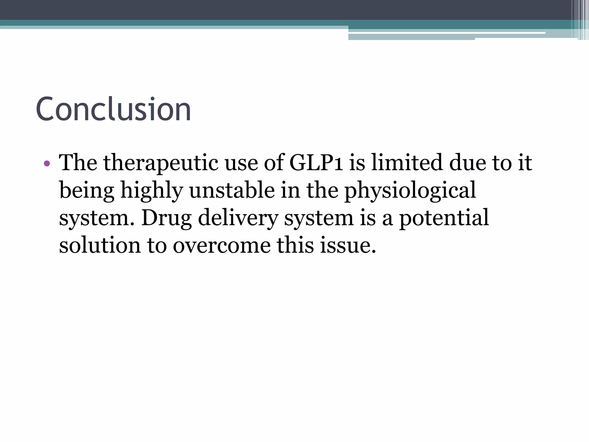 Advancement in glp 1 formulation | PPTX
