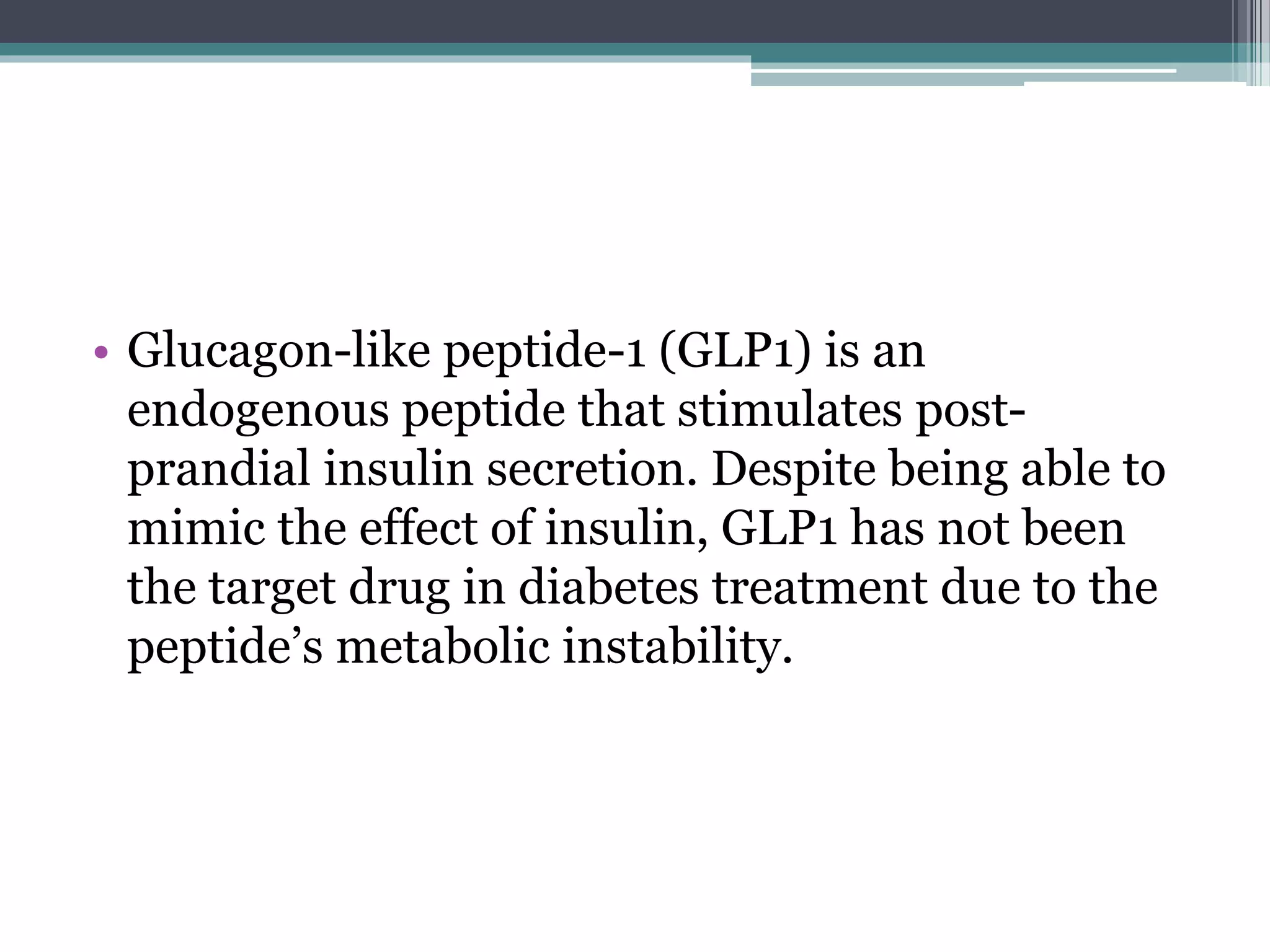 Advancement in glp 1 formulation | PPTX