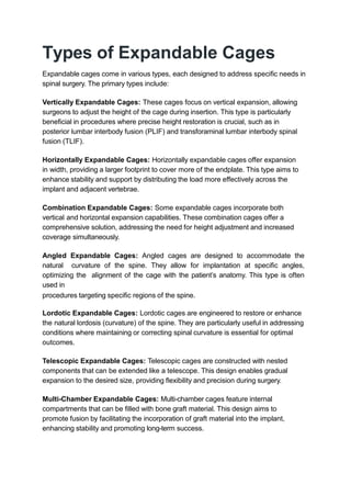 Advancement in Interbody Fusion with Expandable Cage.pptx