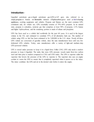 Advancement in lpg as alternative fuels and its commercial application ...