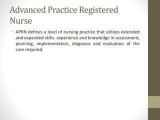 ADVANCEMENT IN NURSING.pptx