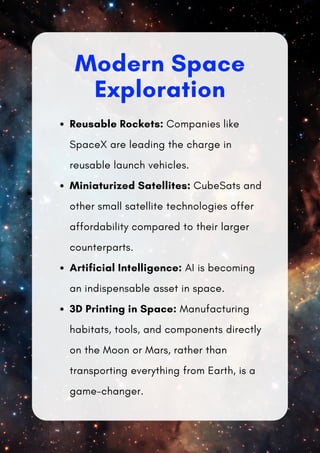 Exploring New Frontiers: The Latest Advancements in Space Exploration | PDF