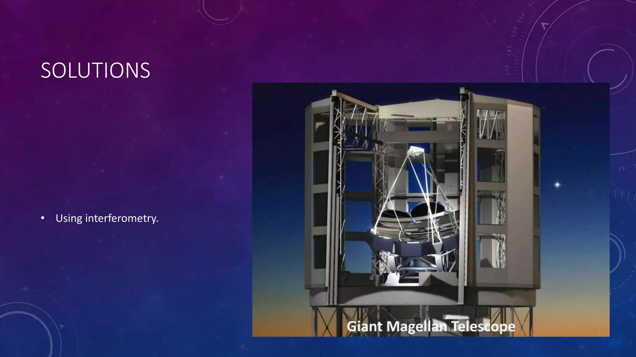 Advancement in the ground based telescope | PPTX | Technology & Computing