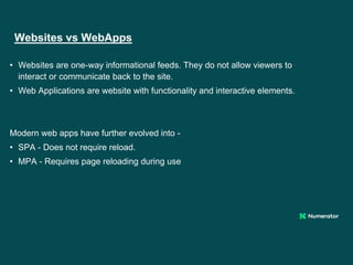 Advancement in Web Technologies | PPT