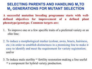 Advancement of mutant population | PPTX