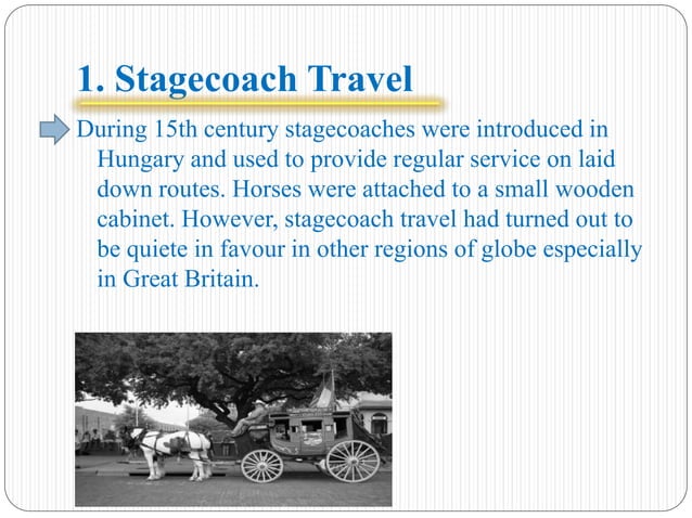 Advancement of the transportation sector | PPTX