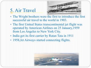 Advancement of the transportation sector | PPTX