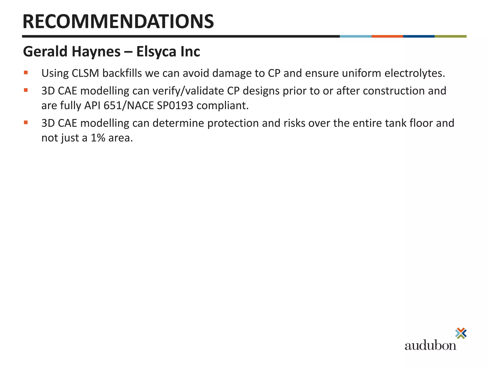 Advancements cathodic protection for on grade storage tanks | PPTX