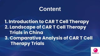 Advancements in CAR T Cell Therapy Clinical Trials in China.pptx
