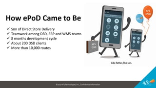 ePoD: Advancements in Delivery Automation and Proof of Delivery | PPTX