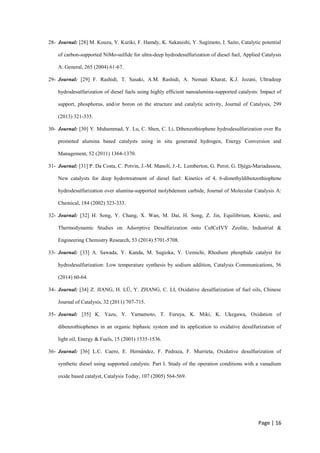 Advancements in diesel desulphurization pdf | PDF