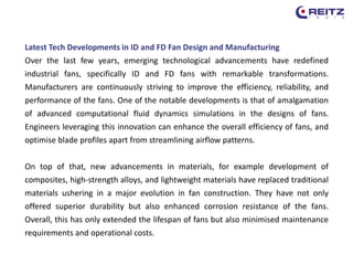 ADVANCEMENTS IN FAN TECHNOLOGY TECHNOLOGY | PPT
