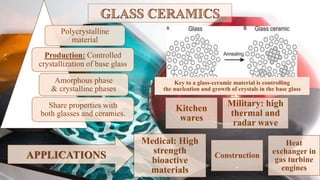 Latest developments and applications in glass science and technology | PPTX