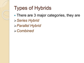 Hybrid electric vehicle | PPT