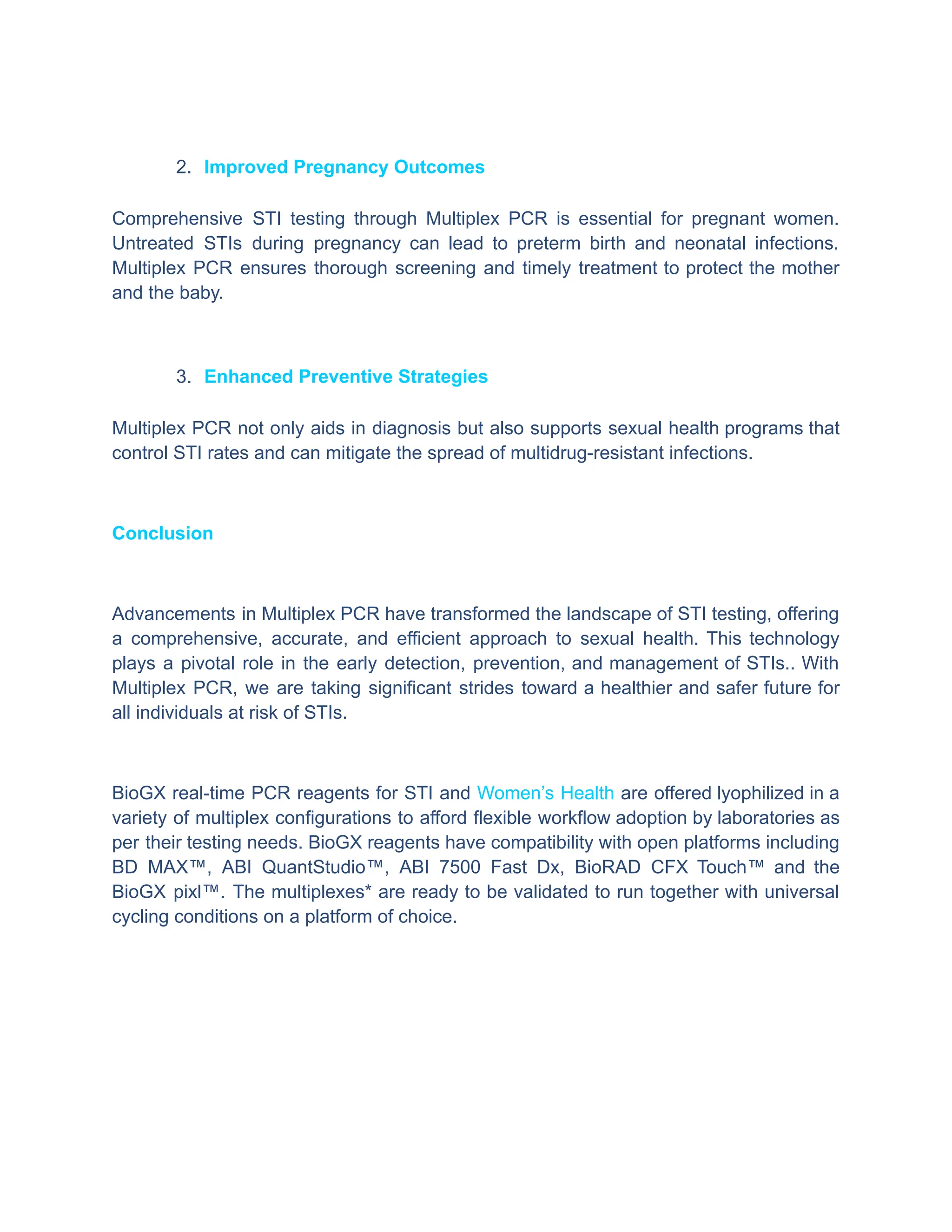 Advancements in Multiplex PCR for Comprehensive STI Testing | PDF