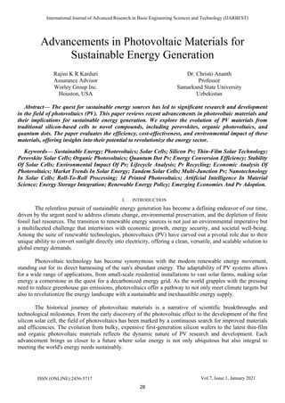 Advancements in Photovoltaic Materials for Sustainable Energy Generation.pdf