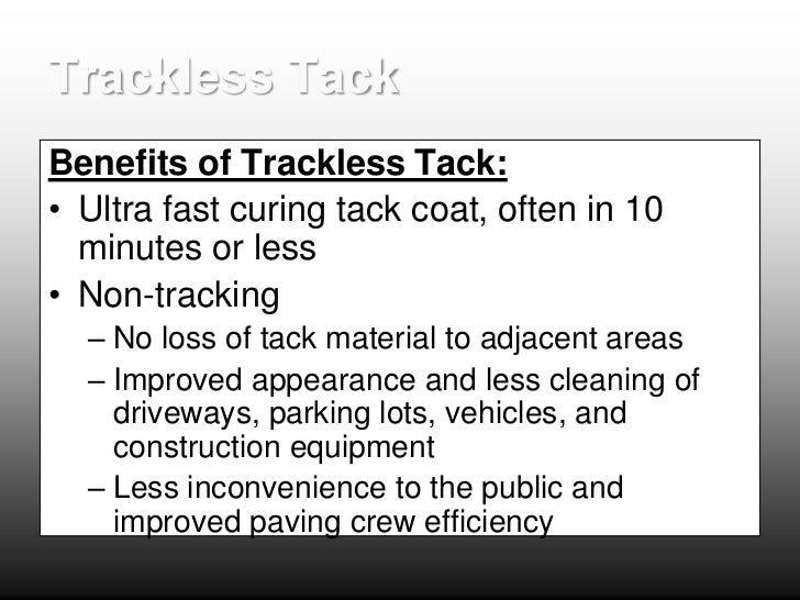 Advancements In Tack Coats 2011